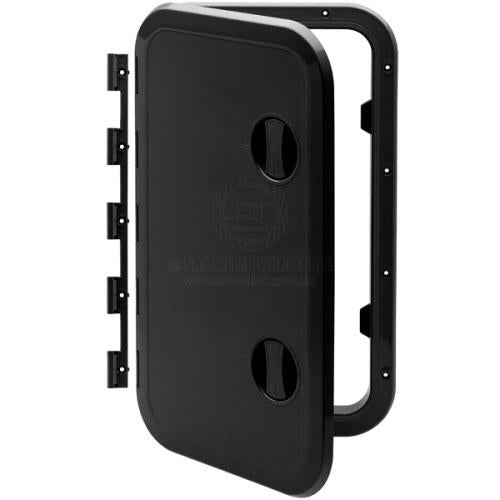 HATCH ACCESS CAN SB BLACK ASA HINGE OPTION 606 X 357MM 382466 – OHM ...