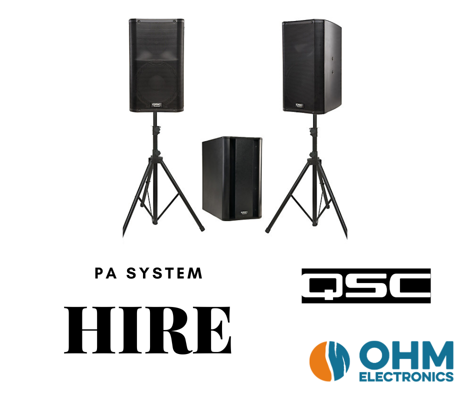 QSC COMMERCIAL PA KIT PA HIRE KIT FULL